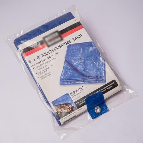 4m x 4m Blue Waterproof Poly Tarp Sheet - Roc Tarp