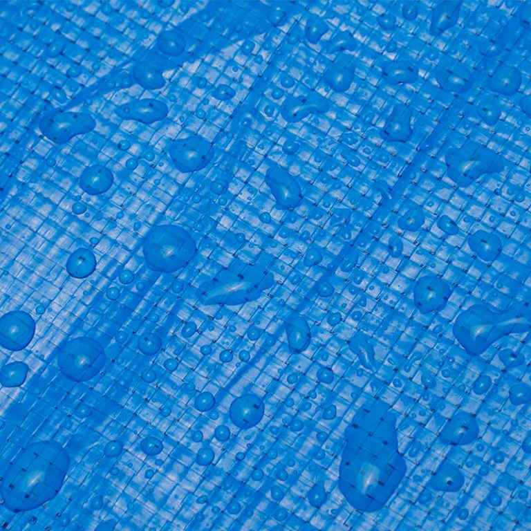 4m x 4m Blue Waterproof Poly Tarp Sheet - Roc Tarp
