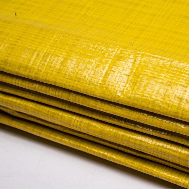Bright Yellow 5m x 8m Heavy Duty Poly Tarpaulin Sheet - Roc Tarp