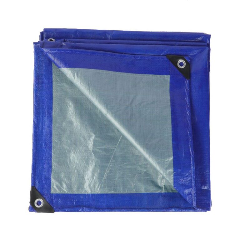 Heavy Duty Blue Silver Poly Tarps - Roc Tarp